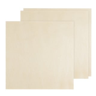 3pcs Unfinished Wood Square Cutouts, Squares Wood Slices, 0.12" Thick ...