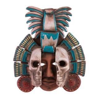 Novica Handmade Life And Death In Teotihuacan Ceramic Mask - Bed Bath ...