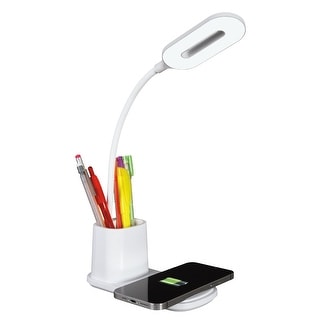 OttLite Organizer LED Desk Lamp with Wireless Charging - Bed Bath ...