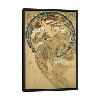 iCanvas "Study For La Danse" by Alphonse Mucha Framed Canvas Print ...