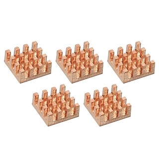 Heatsink Kit Pure Copper 9x9x4mm for IC MOS with Thermal Pads Pack of 5 - Gold Tone - Bed Bath ...