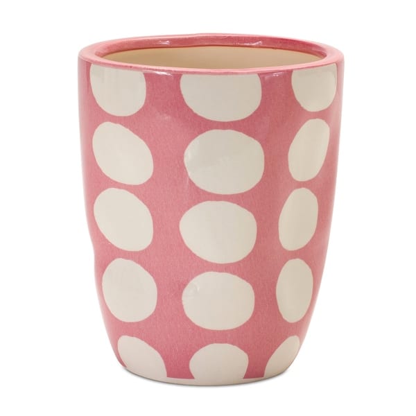 Polka Dot Pot - 5" - Pink - Set of 2 - Bed Bath & Beyond - 38169588
