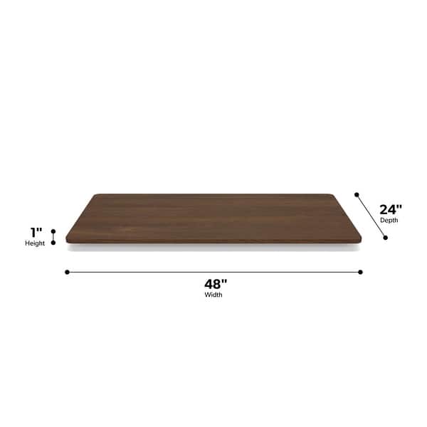Commercial-Grade 48" Wide Table Top ONLY for Height Adjustable Desk ...