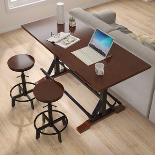 Dining Table Set, Wooden Sofa Side Table, Adjustable Height Chairs ...