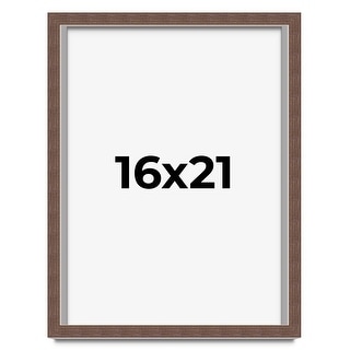 16x21 Shadow Box Frame Brown | 1.125 inches Deep Real Wood Rustic - Bed ...