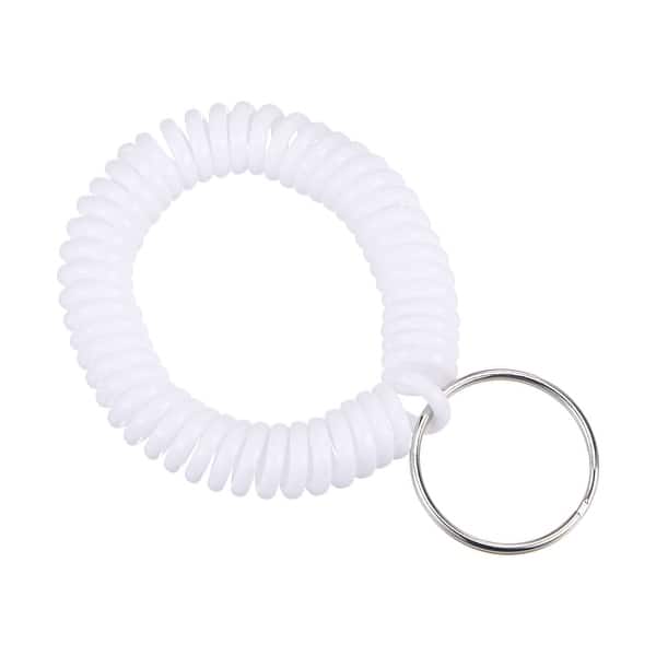 Spiral Keychain, 5Pcs Wrist Coil Key Ring Wristband Key Holder Lanyard ...