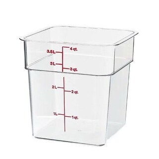 Cambro - 4SFSCW135 - 4 qt CamSquare® Food Storage Container - Bed Bath ...