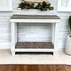 Farmhouse Rustic Wood Small Living Room Sofa Table - Bed Bath & Beyond ...