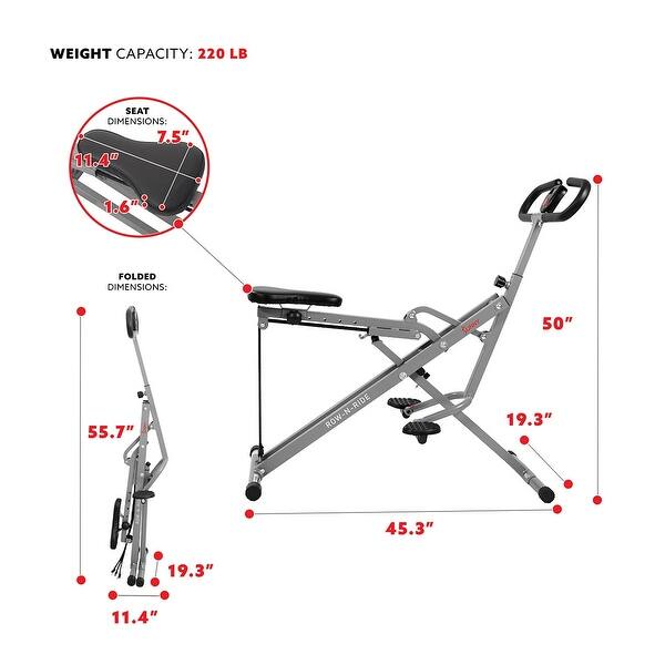 Sunny Health Fitness Squat Assist Row-N-Ride™ Trainer - Overstock ...