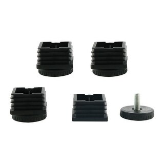 Furniture Glide Leveling Feet 40x40mm Square Tube Inserts Kit 4 Sets ...