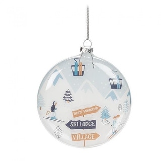 Ski Hill Scene Disc Ornament - Bed Bath & Beyond - 39295827