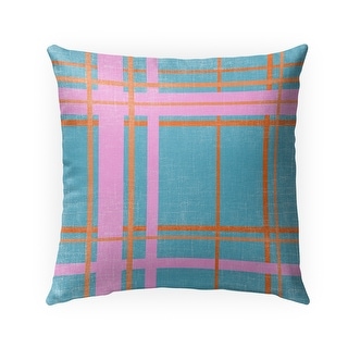 PREPPY PLAID OCEAN Indoor|Outdoor Pillow by Kavka Designs - Bed Bath ...