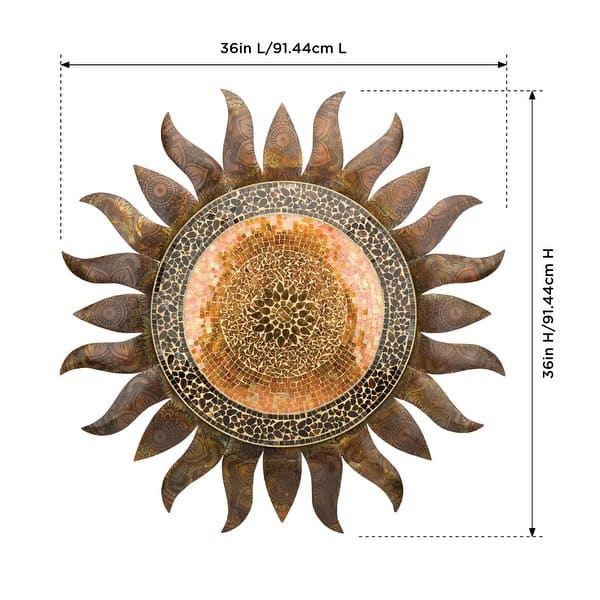 Regal Art & Gift 36 Inch Gold Sun Wall Decor - Bed Bath & Beyond - 32970766