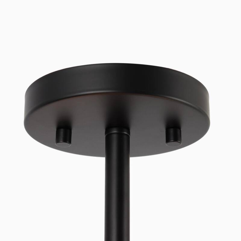 Modern Black Gold 3-Light Sputnik Semi-Flush Mount Ceiling Light Cage ...