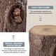 COSIEST Outdoor Wood Tree-Trunk Log Stool - Bed Bath & Beyond - 34630918