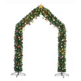 1650 Branch PVC Christmas Arch with Steel Brackets Realistic Holiday ...