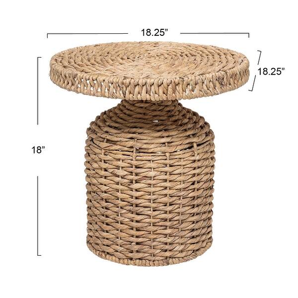 Hand-Woven Water Hyacinth Table - On Sale - Bed Bath & Beyond - 31638139