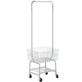 Rolling Laundry Cart with Hanging Rack - Bed Bath & Beyond - 40719177