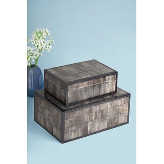 Bermuda Decorative Boxes, Set of 2 - Bed Bath & Beyond - 36030417