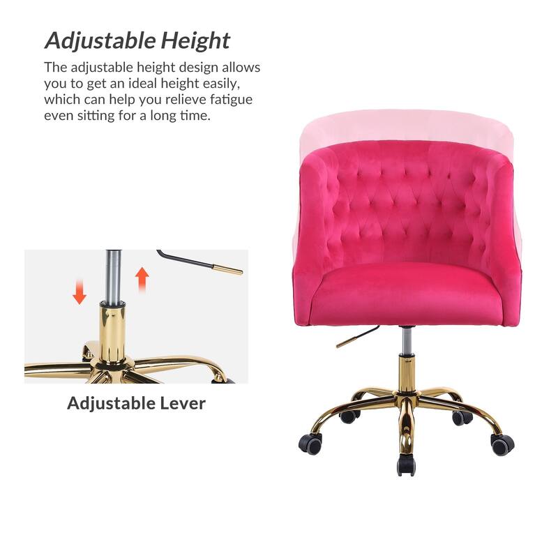 Lydia Velvet Task Chair - Overstock - 29126365