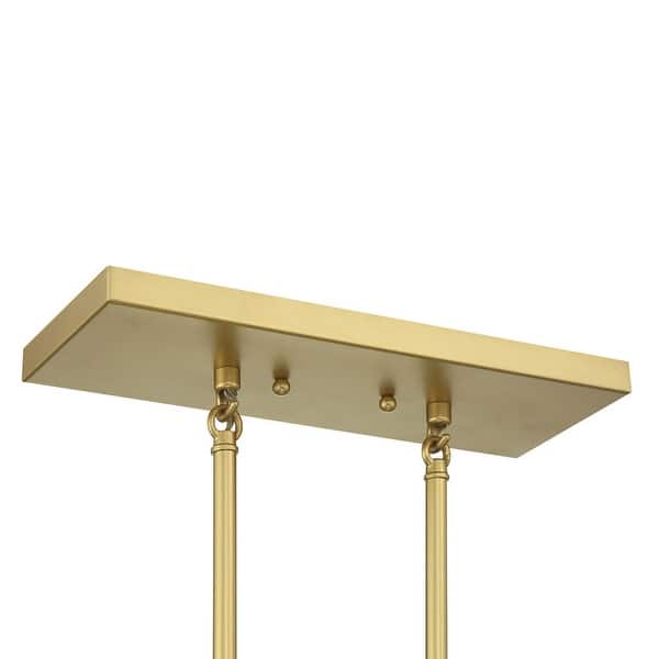 Acroma 8-lights 43.3In Dimmable Modern Gold Linear Chandelier for ...