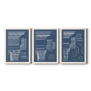 Column & Cornice Blueprint II-Premium Framed Canvas - Ready to Hang ...