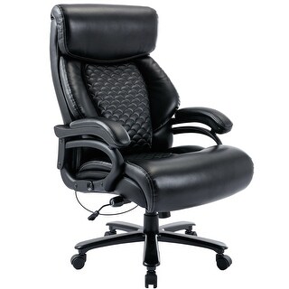 Big and Tall 400lbs Office Chair- Adjustable Lumbar Support Quiet ...