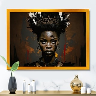 Designart "Contemporary Portrait Of Young African American Woman IV ...