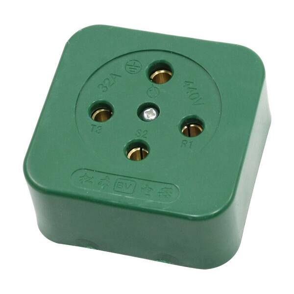 AC 440V 32A Three Phase 9mm 4 Round Pin Plug Jack Industrial Socket ...