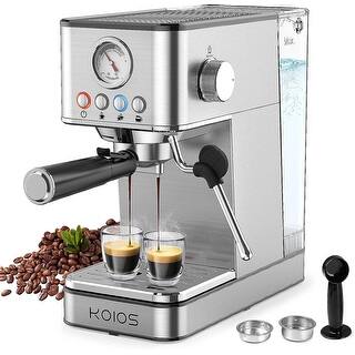 20 Bar Semi-Automatic Espresso Maker,1200W Stainless Steel Espresso ...