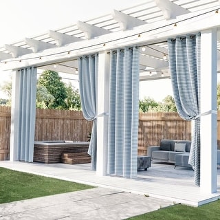 Wonderland Checkerboard Outdoor UV Protected Privacy Panel - Bed Bath ...