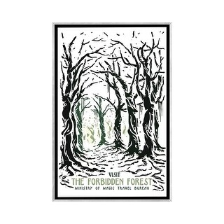 iCanvas "Visit The Forbidden Forest" by Mathiole Framed - Bed Bath ...