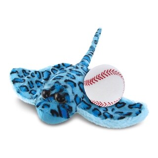 DolliBu Blue Sting Ray Stuffed Animal with Baseball Plush Toy - 15 ...