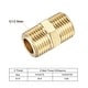 Brass Pipe Fitting G1/2 Male Thread Hex Connector Pipe Adapter - Bed ...