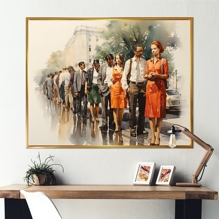 Designart "The Civil Rights Act II" Historical Framed Canvas Wall Art ...