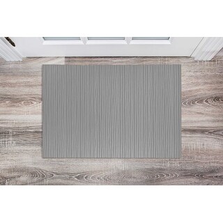 LINEAR GREY Indoor Door Mat By Kavka Designs - Bed Bath & Beyond - 31888705