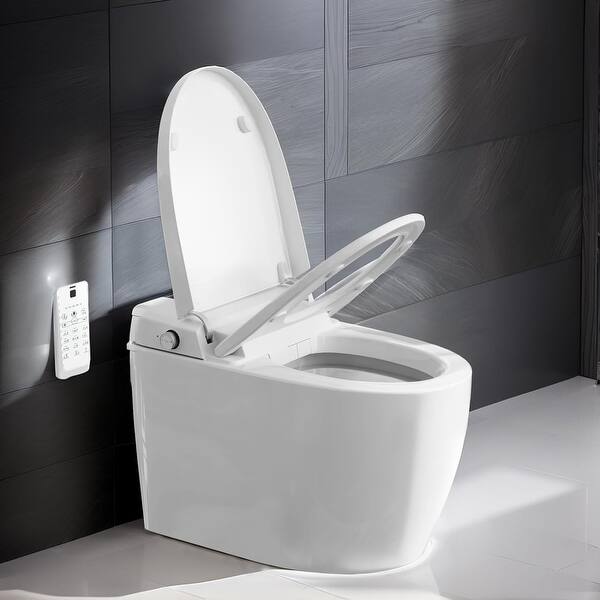Smart Bidet Toilet with Built-in Bidet Seat,One Piece Electric Tankless ...