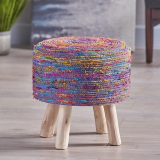 Chiloquin Silk Swirl Stool by Christopher Knight Home - Bed Bath ...