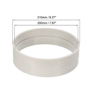 3Pcs 110mm Duct Connector Flange Flame-resistant PP Plastic Duct Collar ...