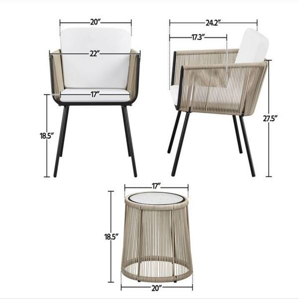 Outdoor Metal Frame Set of 3 - Bed Bath & Beyond - 37437628