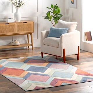 Brooklyn Rug Co Retro Geometric Indoor/Outdoor Area Rug. - Bed Bath ...
