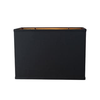 Rectangular Drum Lampshade (6.5x12) (6.5x12) x 9 Softback Black ...