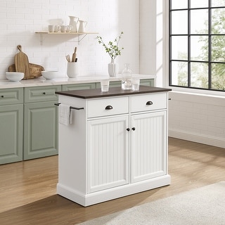 Kitchen Island Cart with Storage, Portable Kitchen Island with Towel ...
