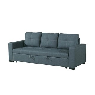 Poly fiber Fabric Convertible Sofa In Grey - Bed Bath & Beyond - 20625975