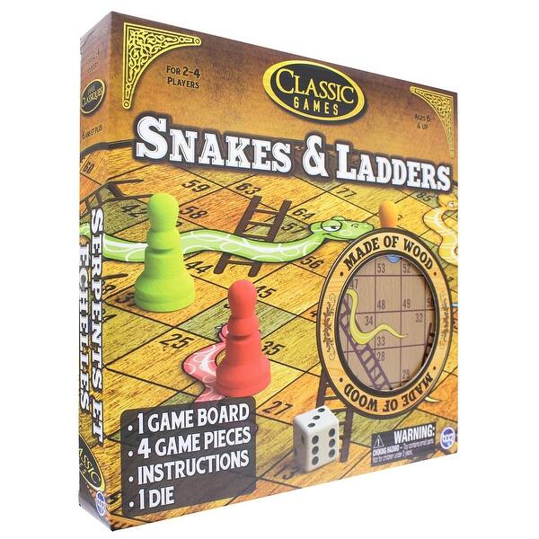 Classic Games Wood Snakes & Ladders Set - Bed Bath & Beyond - 38425331