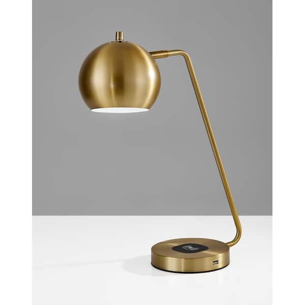 Adesso Emerson Desk Lamp with AdessoCharge Wireless Charging Pad and ...