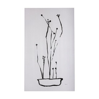 Organic Line Drawing I (21 x 35) Canvas Art Print - Bed Bath & Beyond ...