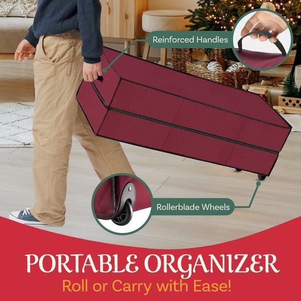 rolling gift wrap station