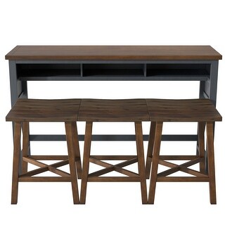 4-Piece Kitchen Dining Table Sets with table and 3 Stools - On Sale ...