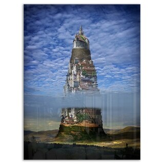 Gigantic Castle Collage - Landscape Art Glossy Metal Wall Art - Bed ...